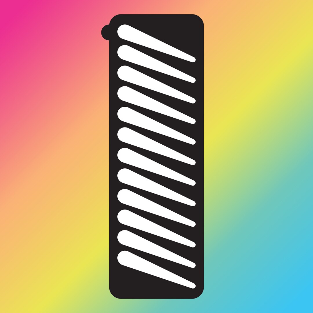 12 Pan Diagonal Finger Swipe Makeup Swatch Stencil - Etsy