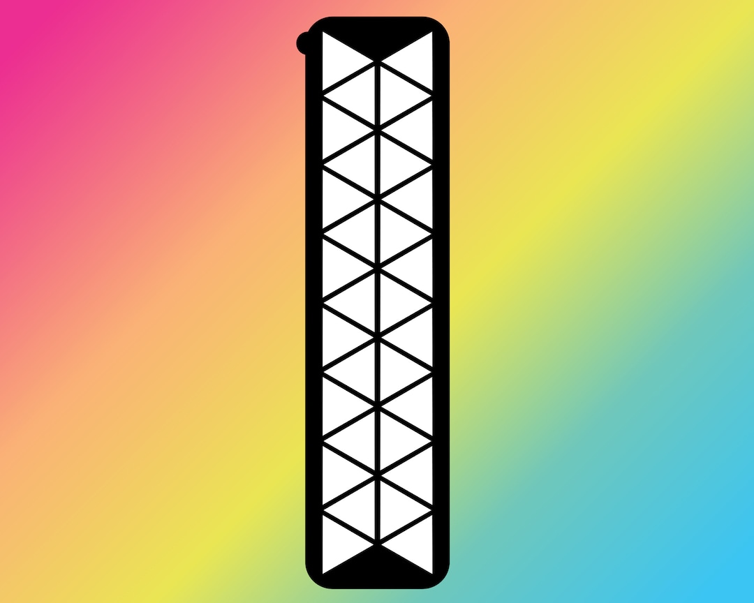 30 Pan Triangles Makeup Swatch Stencil Sticker - Etsy