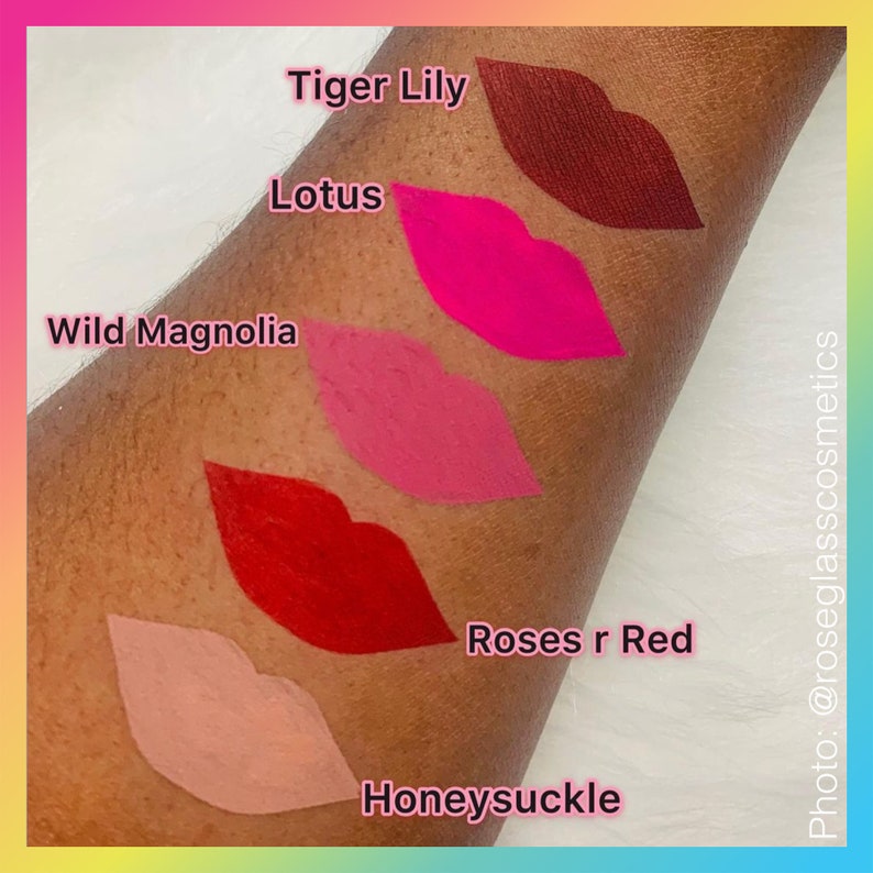 6 Pan Lips Makeup Swatch Stencil Sticker | Etsy