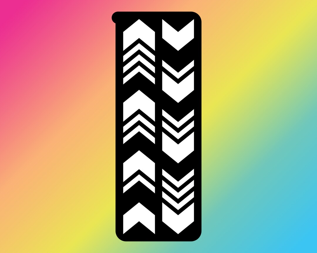 8-20 Pan Arrow Makeup Swatch Stencil Sticker - Etsy