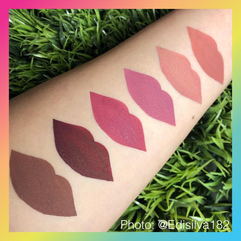 6 Pan Lips Makeup Swatch Stencil Sticker | Etsy