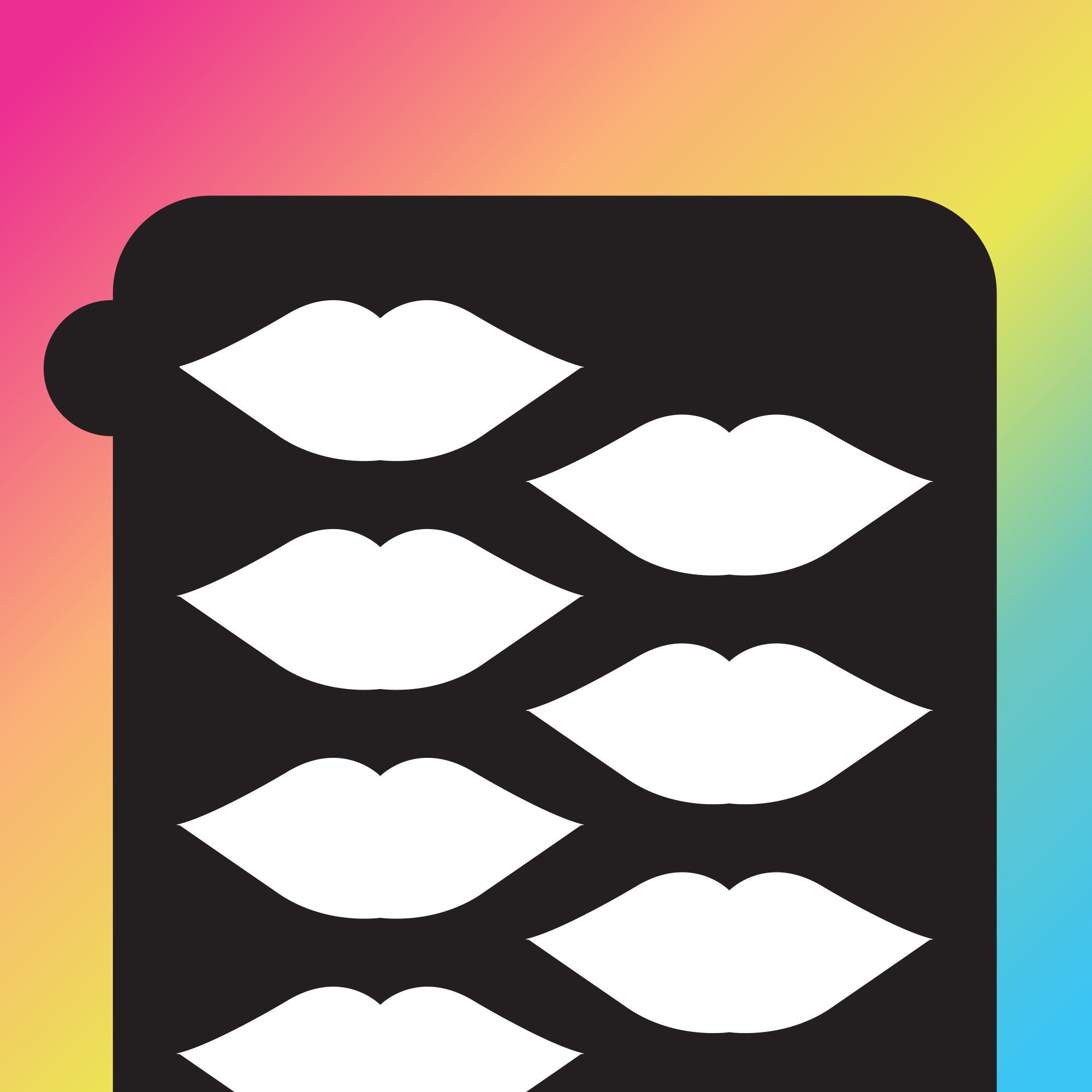 15 Pan Lips Makeup Swatch Stencil Sticker - Etsy Canada