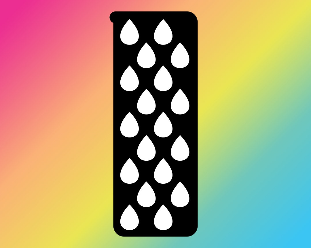 18 Pan Drops Makeup Swatch Stencil Sticker - Etsy