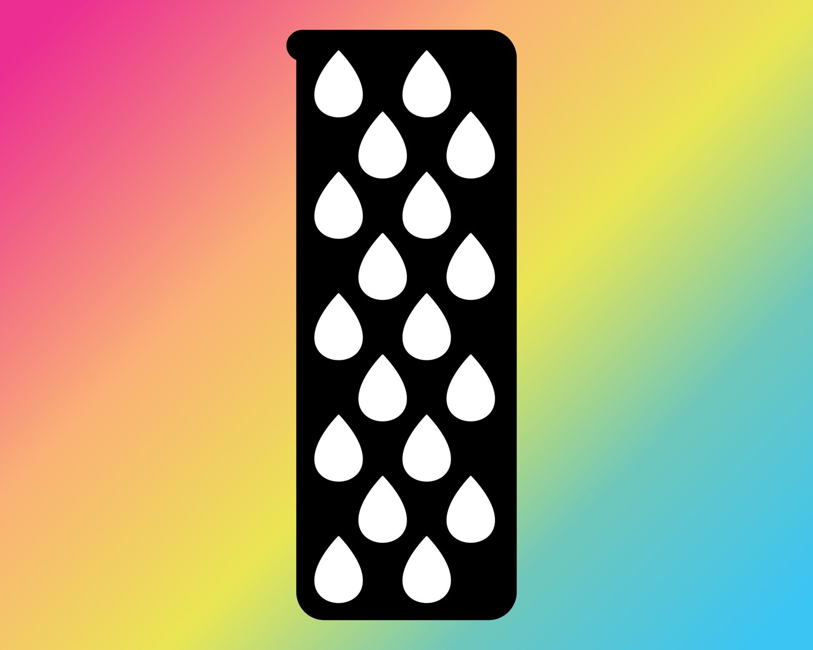 18 Pan Drops Makeup Swatch Stencil Sticker - Etsy