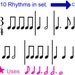 Rhythm Flashcards to Clap Music Rhythm Practice Beginner Flashcard ...
