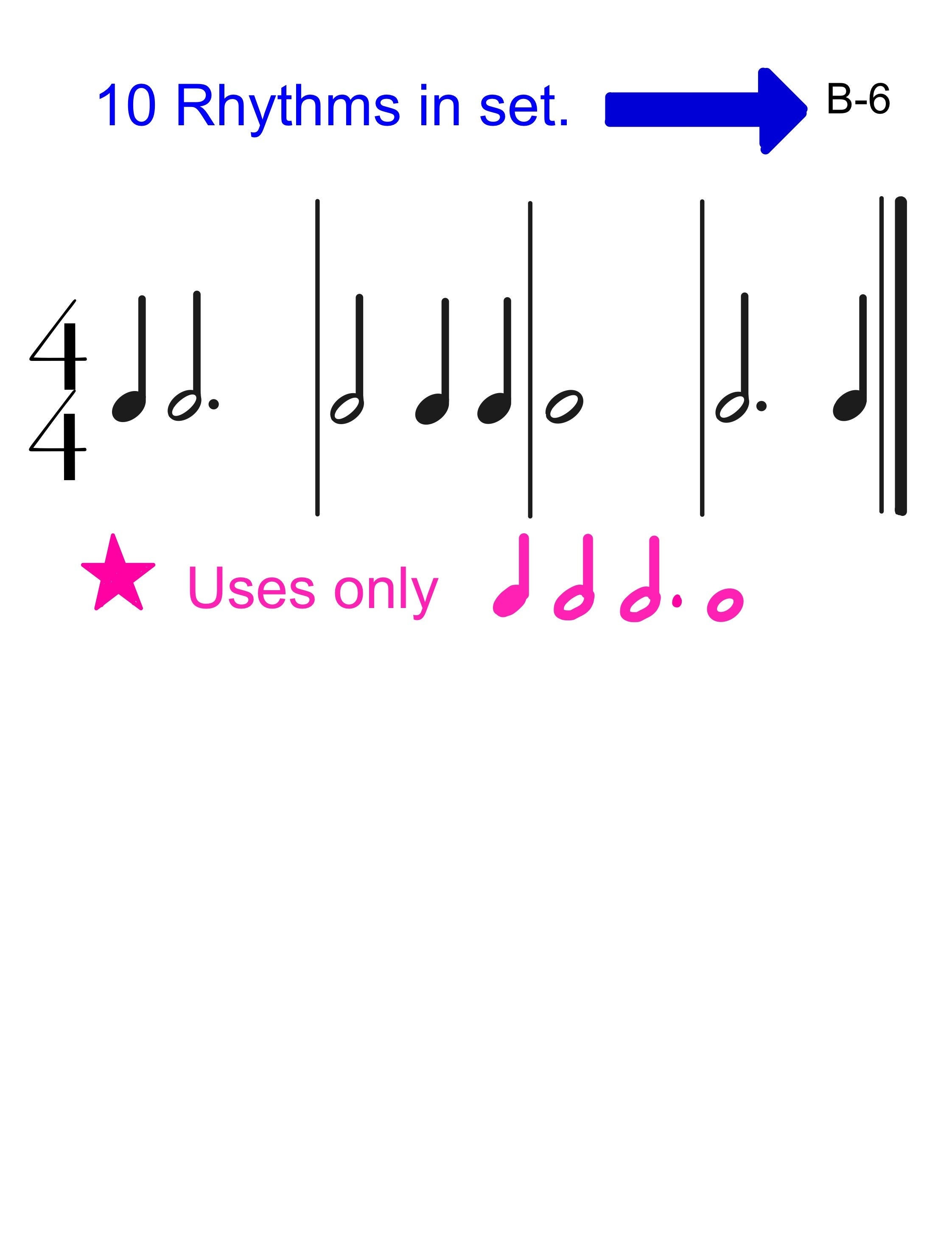 Beginner Music Rhythms to Clap Beginning Rhythms Easy Music Download ...