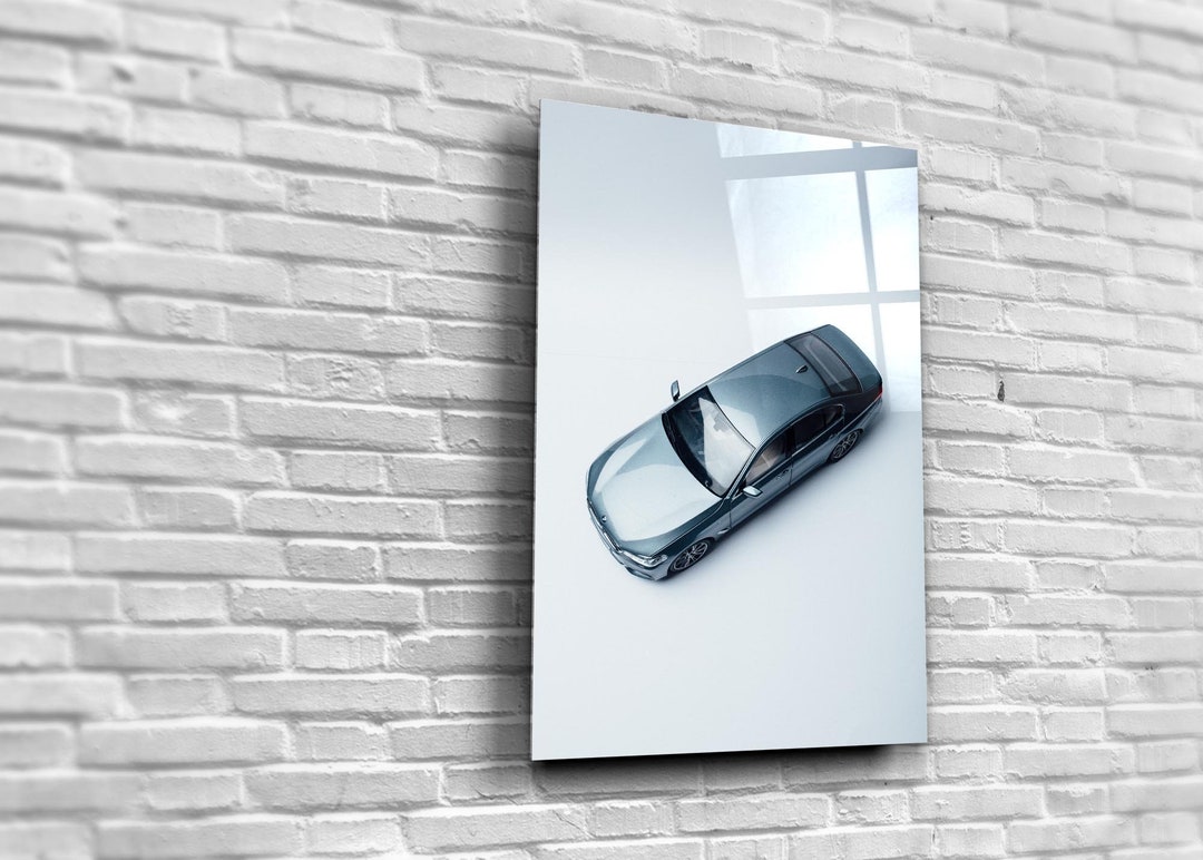 Auto Salon Decor Car Wall Art Modern Garage Decor Gift for Him Glass ...