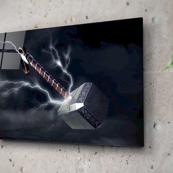 Thor Glass Wall Art - Etsy Australia