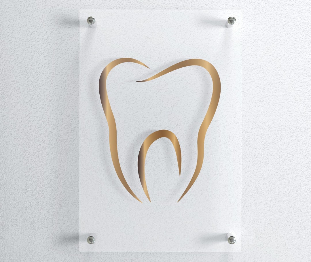 Golden Tooth Wall Art Dentisty Clinic Decoration Premium - Etsy UK