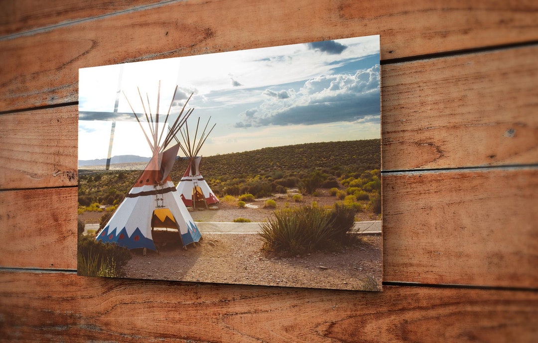 Tipi Tent Wall Art Glass Native American Decor Camping Lover - Etsy