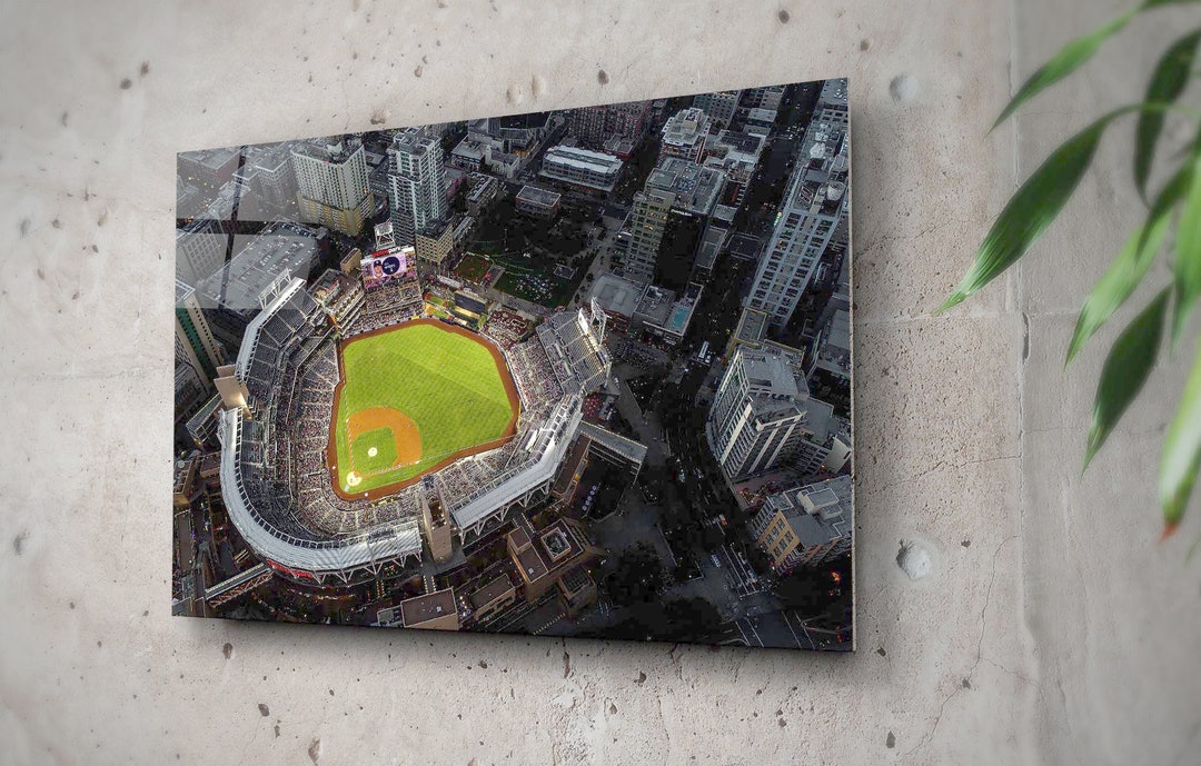 Baseball Stadium Wall Art Glass Boys Room Decor San Diego City - Etsy