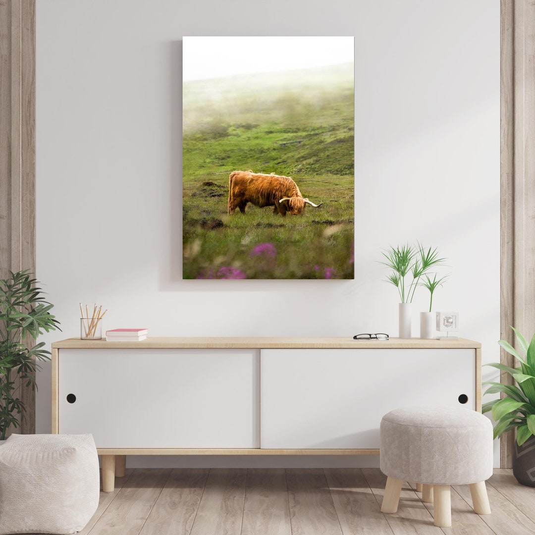 Photographie de campagne, art mural de vache de ferme, décoration de ...