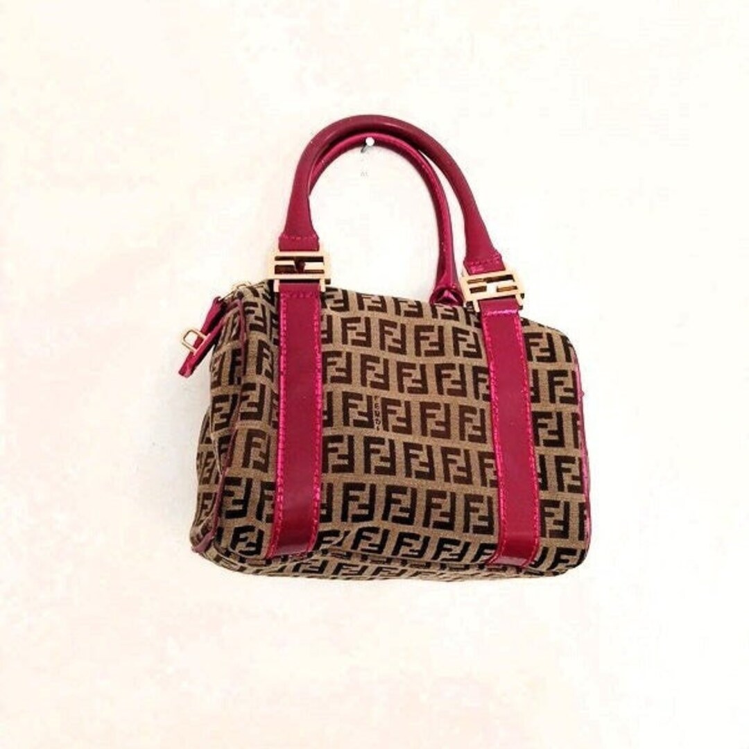 Authentic Vintage FENDI MINI Trunk Bag Handbag MINI Fendi Zucca Bag ...