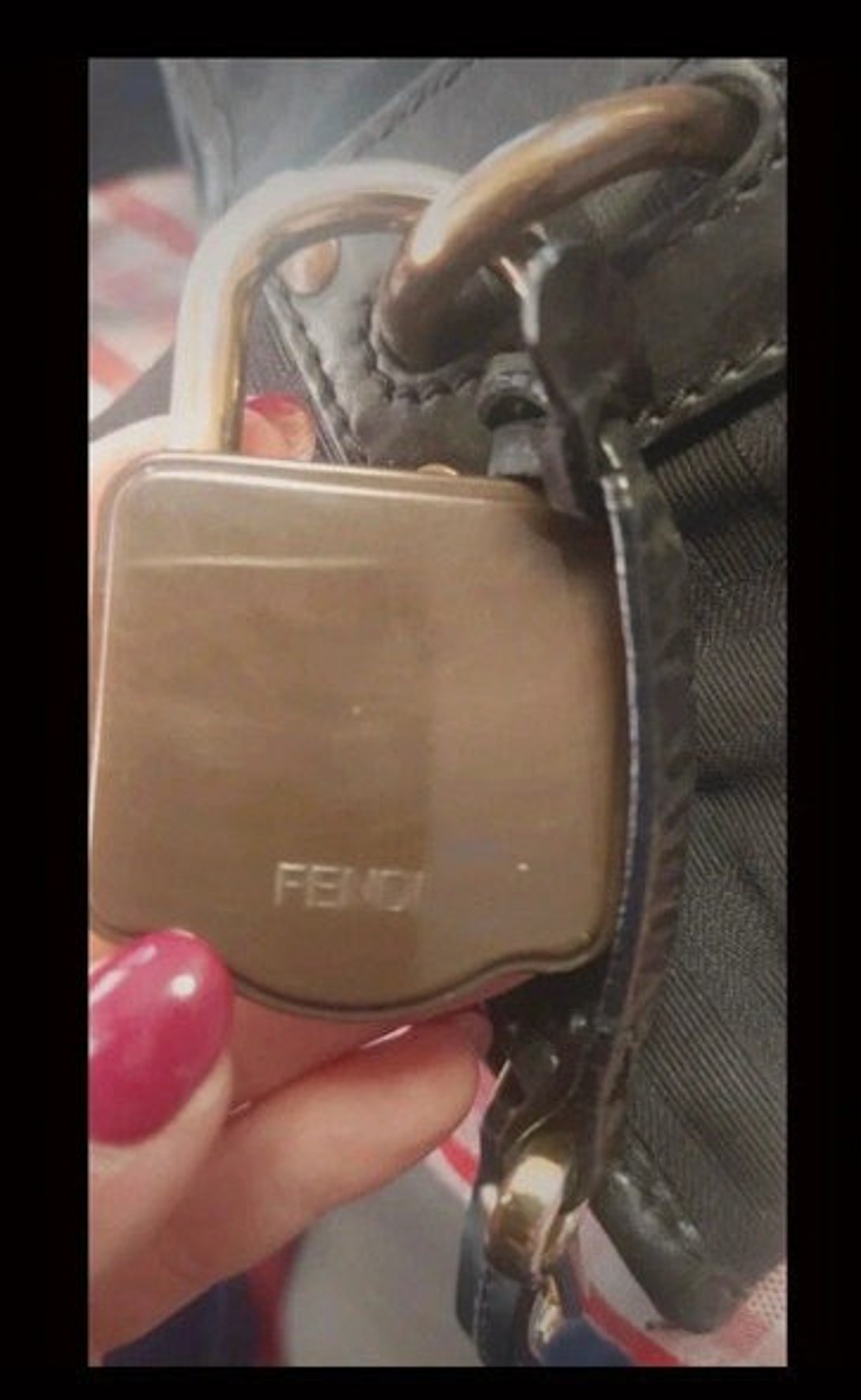 Authentic Fendi Monogram Ff Handbag - Fendi Zucchino Vintage - Fendi ...