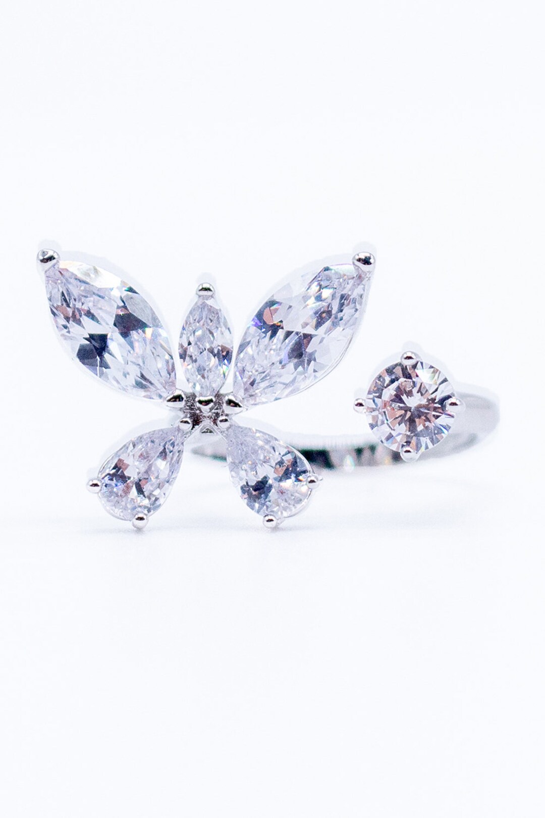 Adjustable Ring for Women Attractive Diamante Jewellery. Best Gift ...