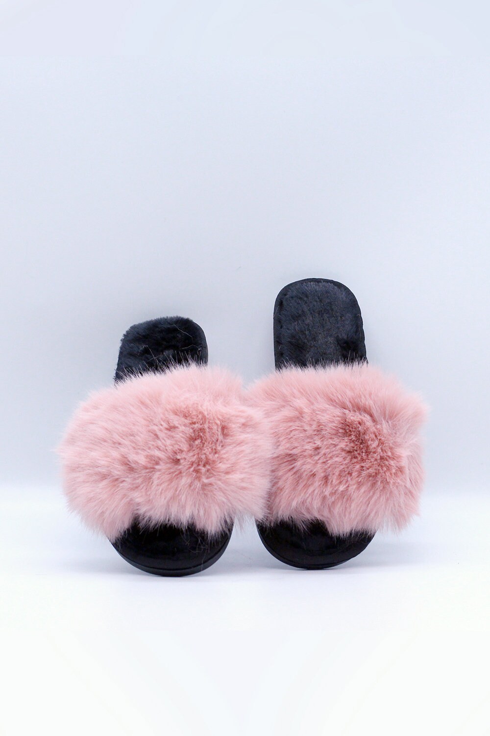 Fluffy Faux Fur Open Toe Slippers, Cosy Luxury Sliders - Etsy