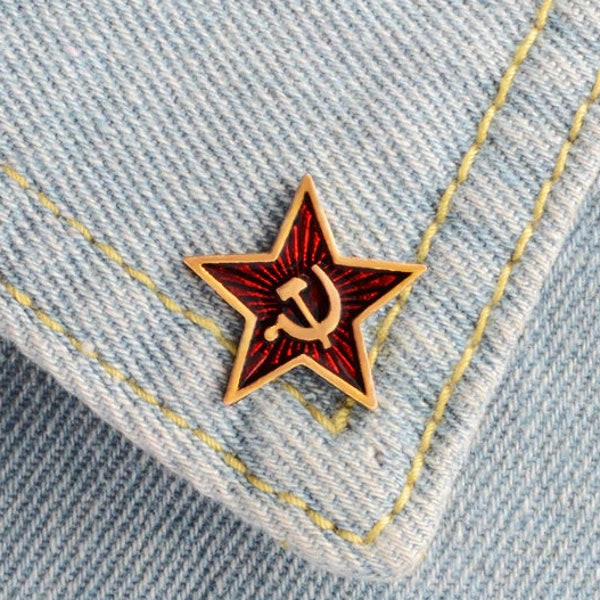 Soviet Red Star Pin - Etsy