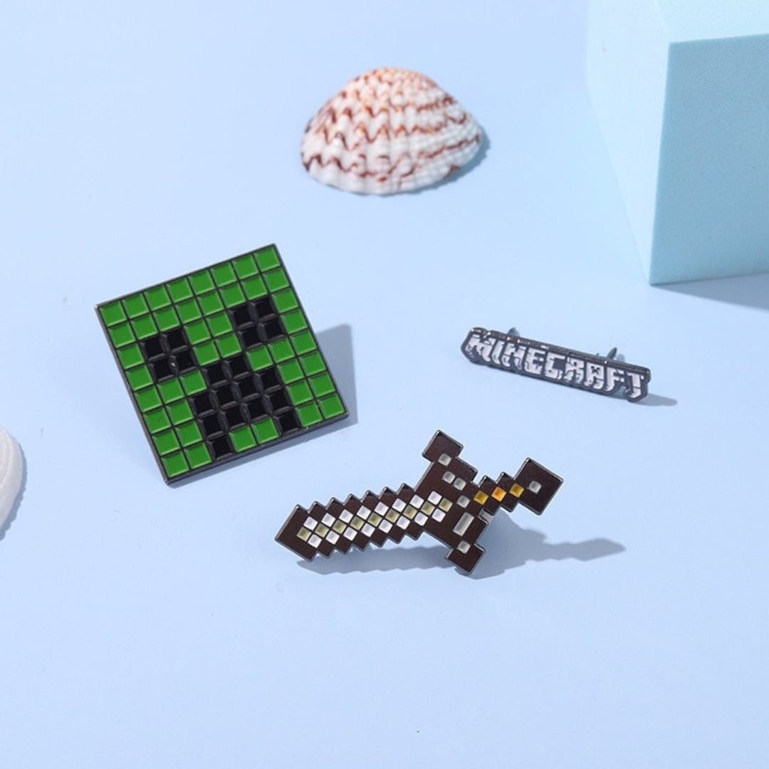 Minecraft Enamel Pin Set Pin Badge - Etsy