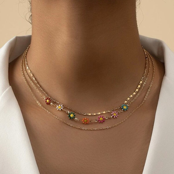 Multi Layer Necklace - Etsy