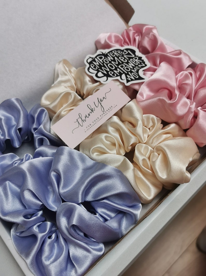 Silk Scrunchie Set Silk Satin Scrunchies Uk Silk Hair Tie Etsy