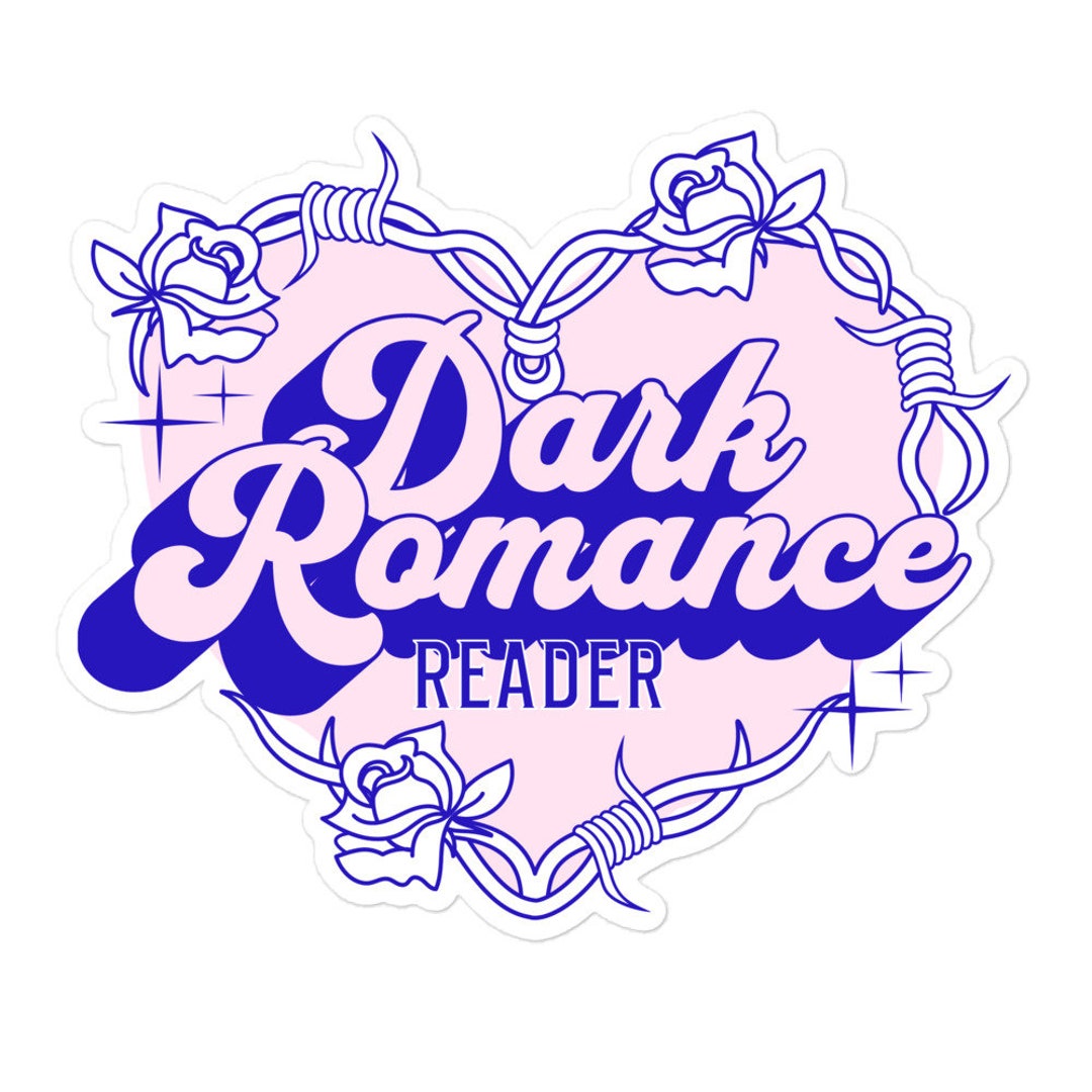 Dark Romance Reader Sticker | Bookish Kindle Sticker | Romance Book ...
