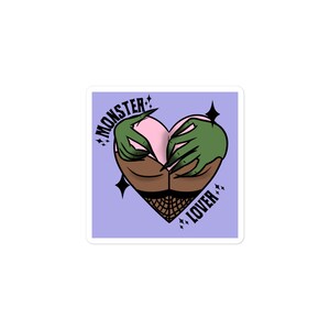 Monster Lover Sticker Purple | Monster Romance Sticker | Kindle Sticker ...