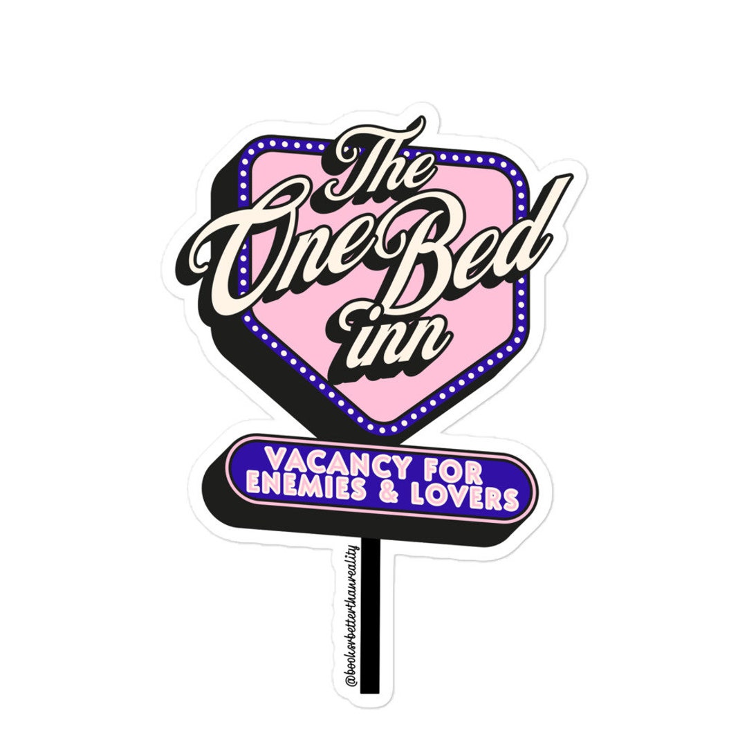 The One Bed Inn Sticker | Bookish Kindle Sticker | Smutty Book Sticker ...