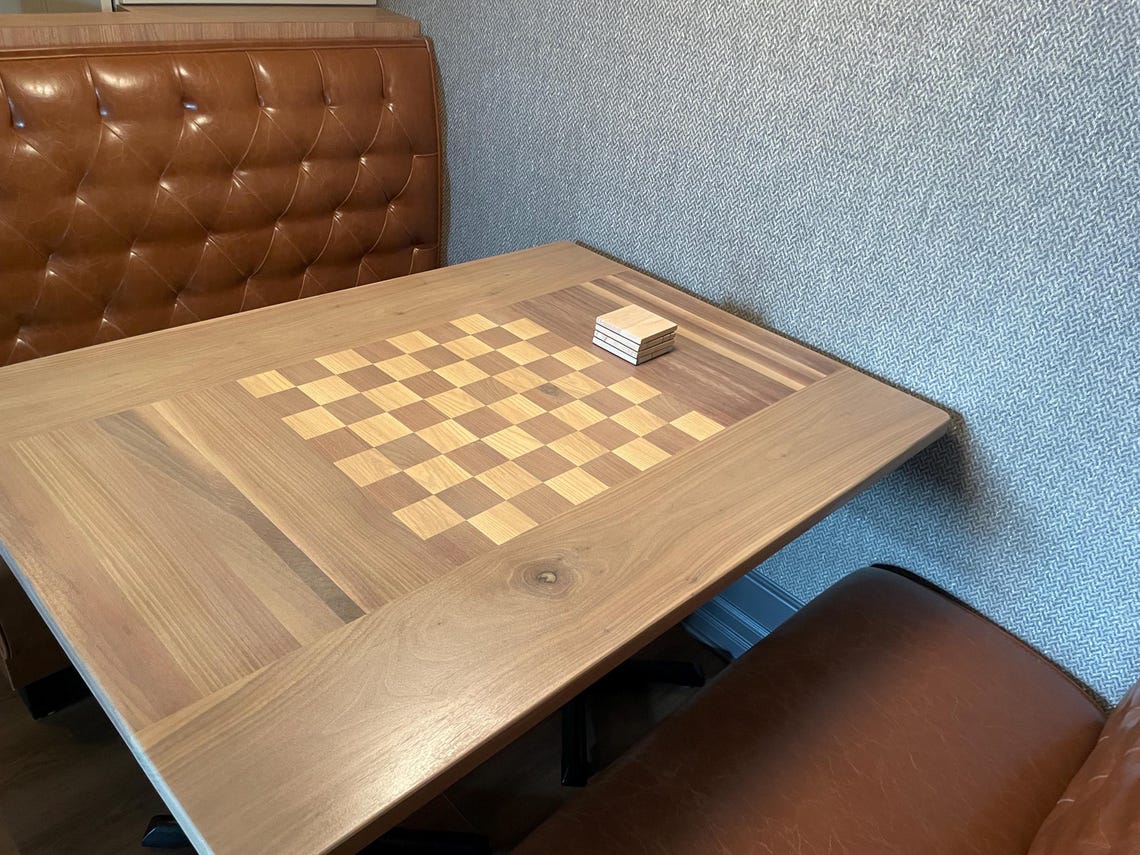 Checkers/chess Table - Etsy