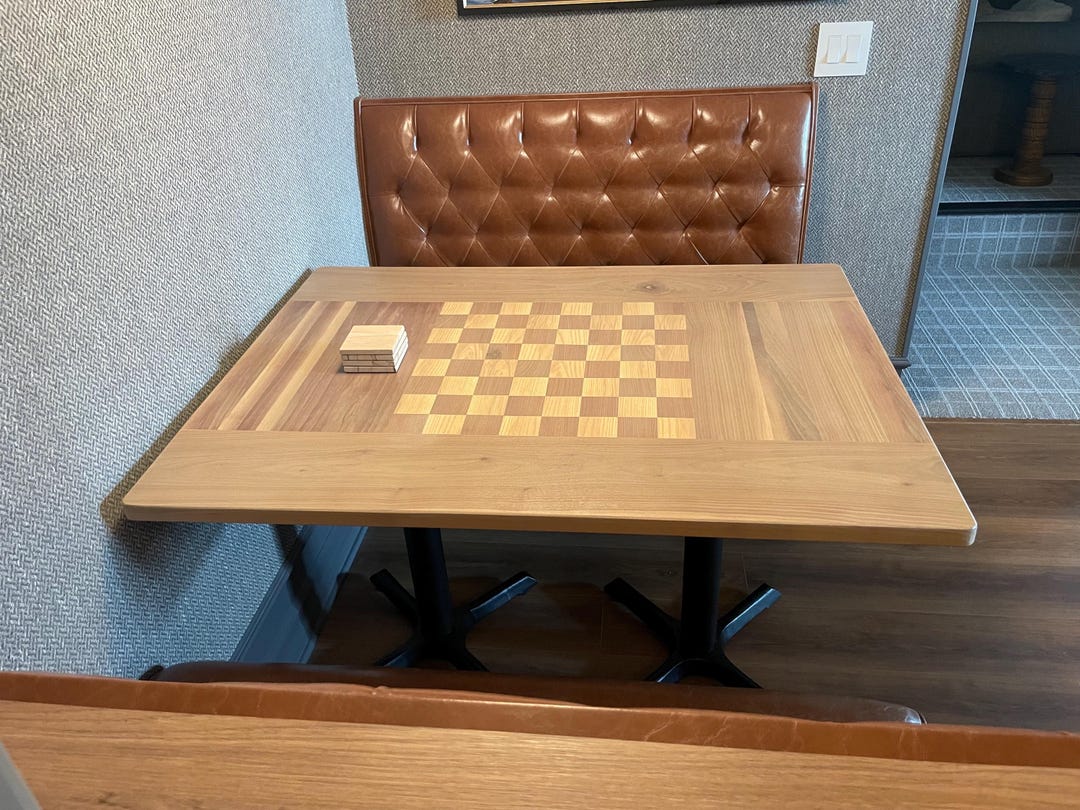 Checkers/chess Table - Etsy