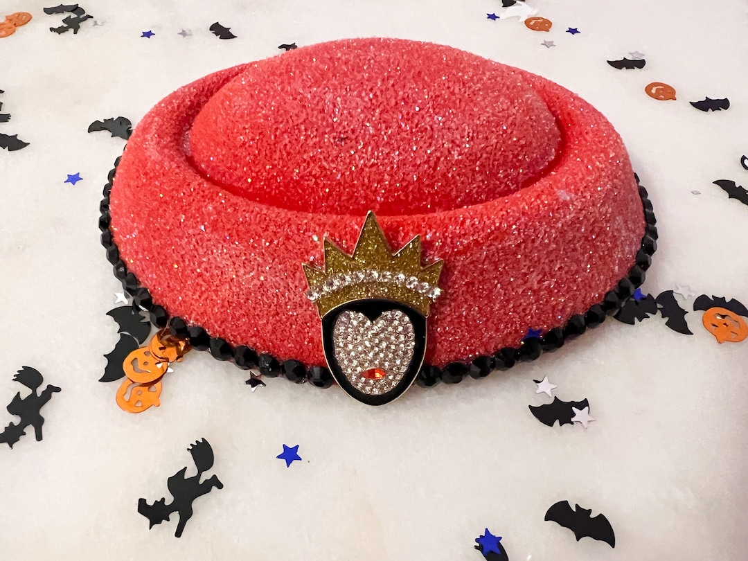 Red Villain Queen Fascinator: Halloween Costume Party Hat - Etsy