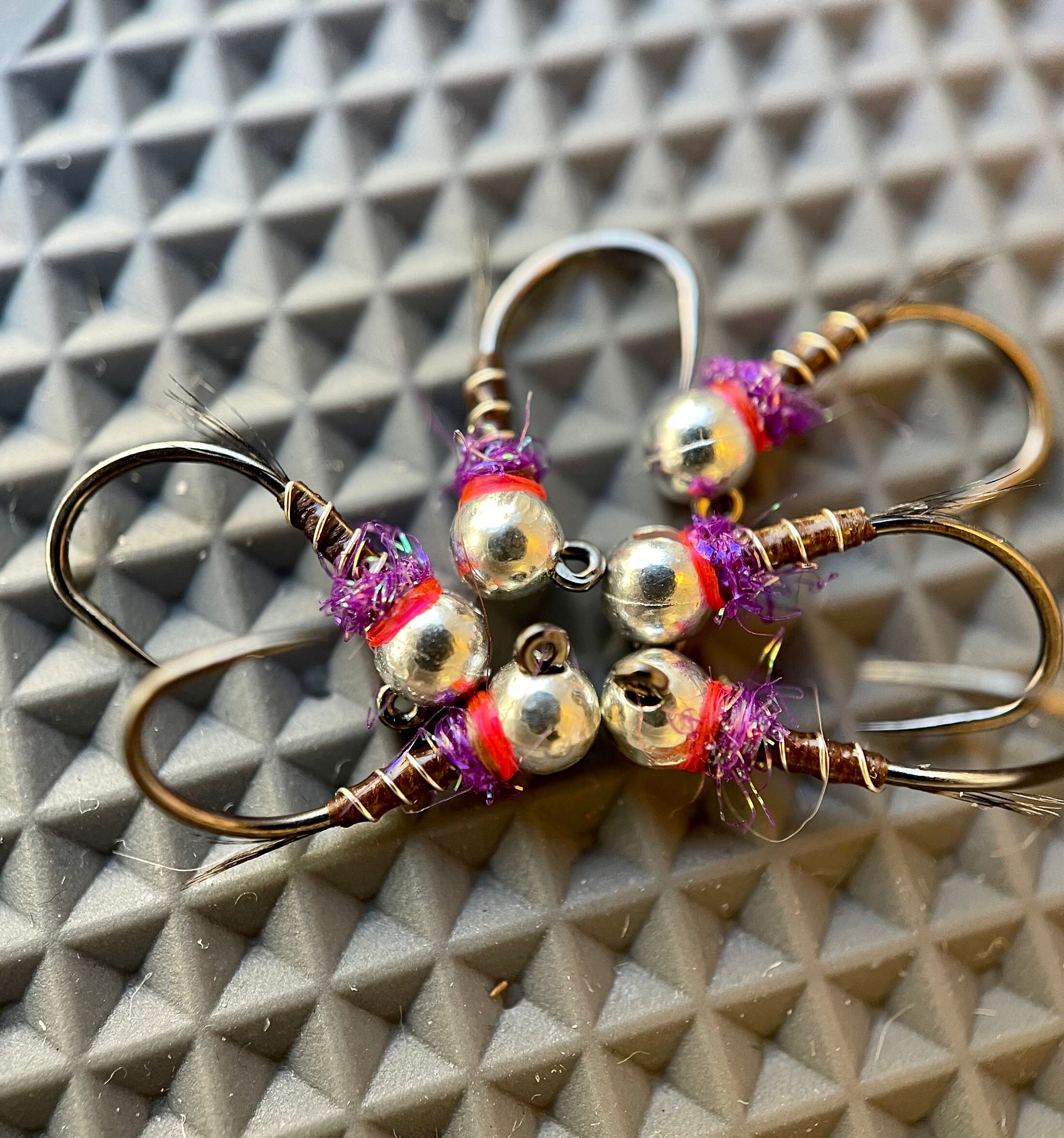 6 Thread Frenchie Jig Fly. Barbless. Tungsten. Euro nymph. | Etsy