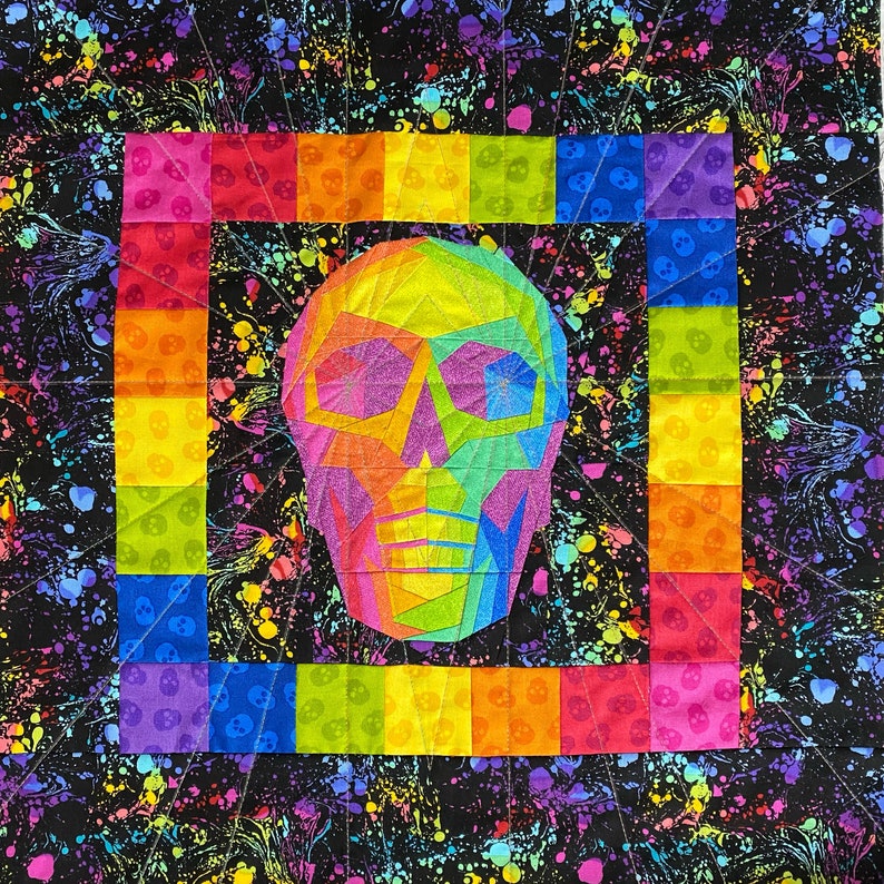 Fractured Skull 10 Block FPP Pattern - Etsy