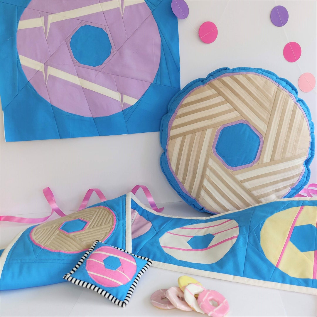 Iced Ring Biscuit Blocks FPP Sewing Pattern: Mini, Nice, Mega (PDF ...