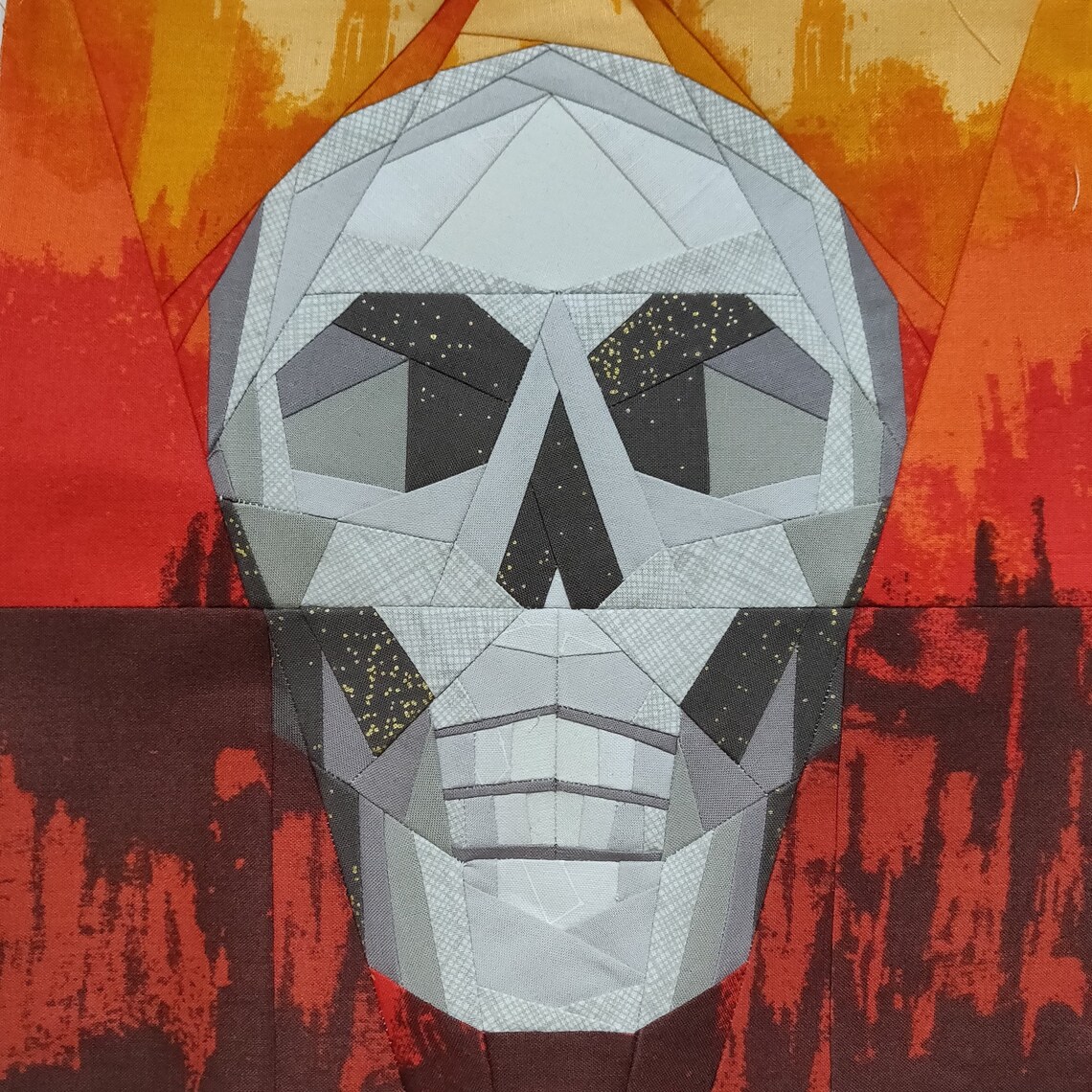 Fractured Skull 10 Block FPP Pattern - Etsy