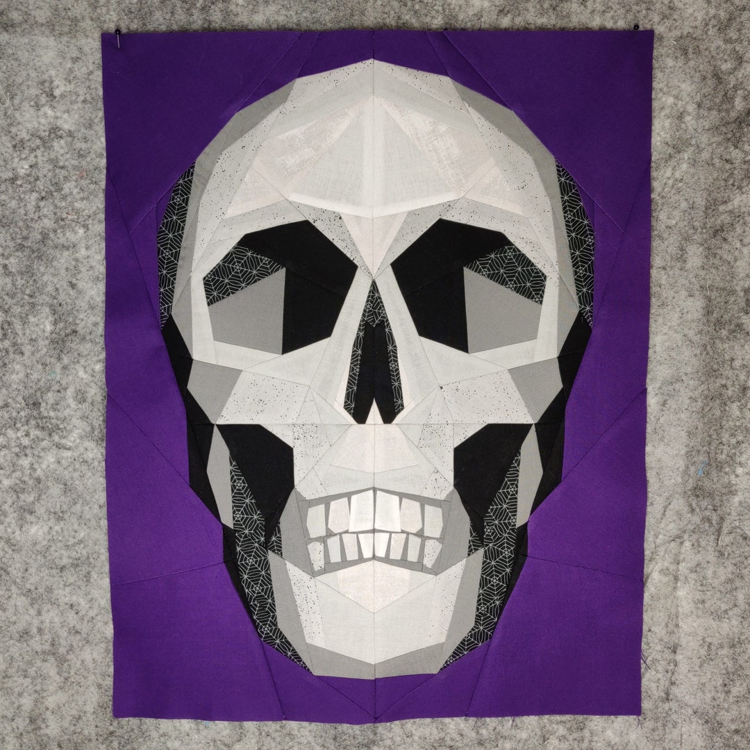 Fractured Skull Panel 16"x 20" - Foundation Paper Piecing Pattern - Etsy