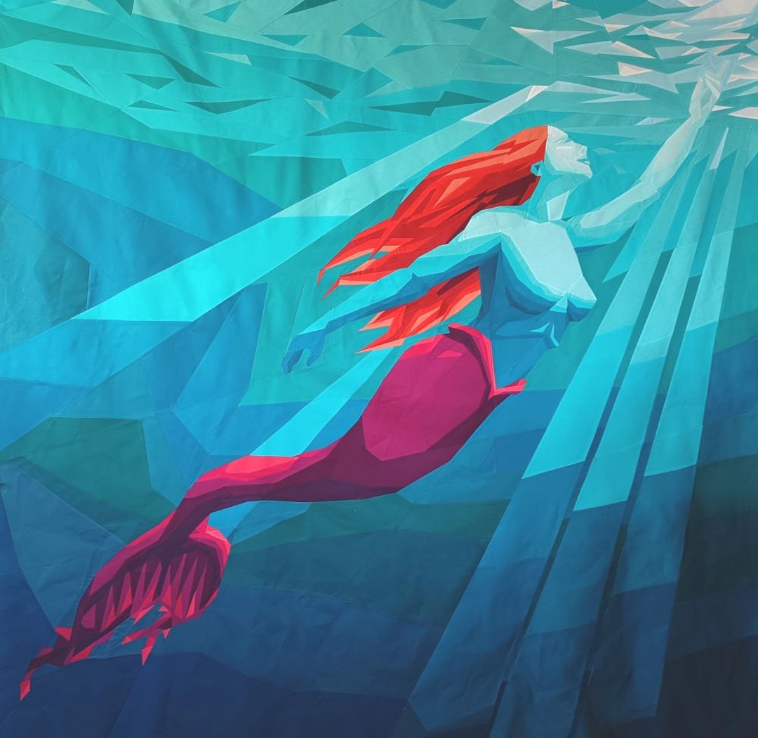 Reaching - the Mermaid Quilt - Foundation Paper Piecing Pattern - Etsy