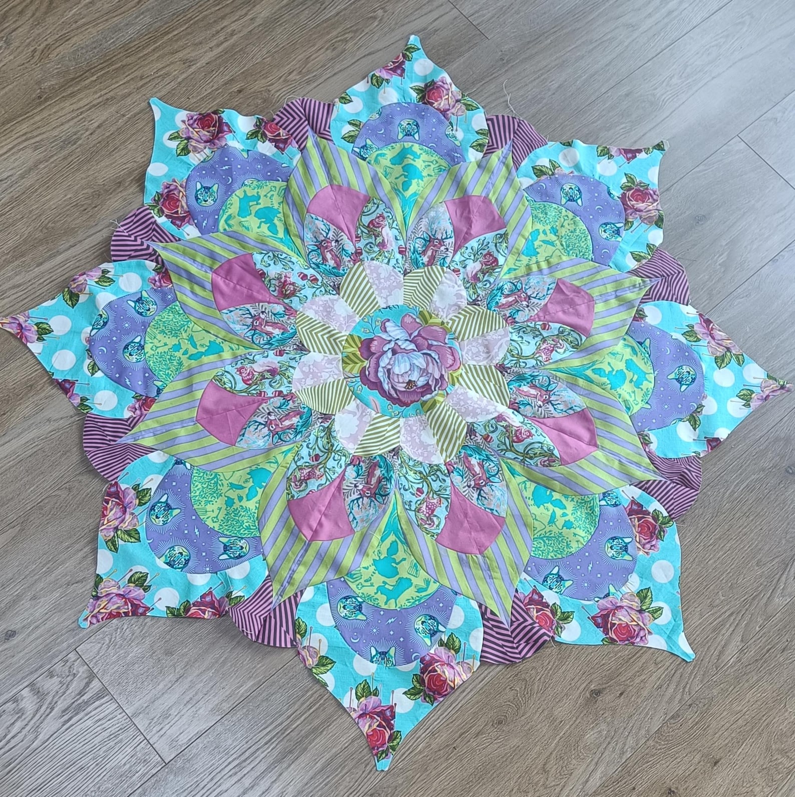 Blooming Mandala Quilt Pattern, PDF Instructions and Templates - Etsy