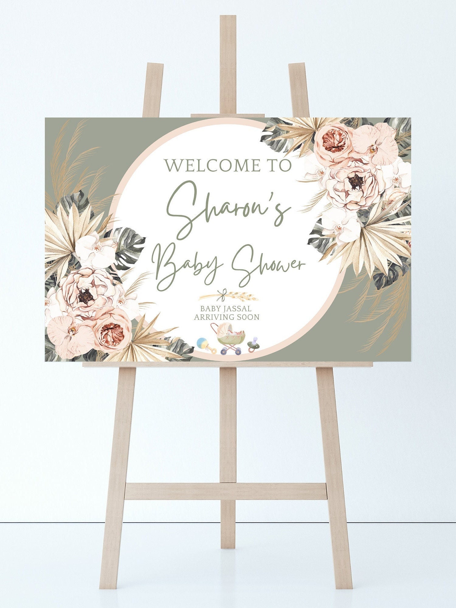 Boho Baby Shower Welcome Sign - Etsy