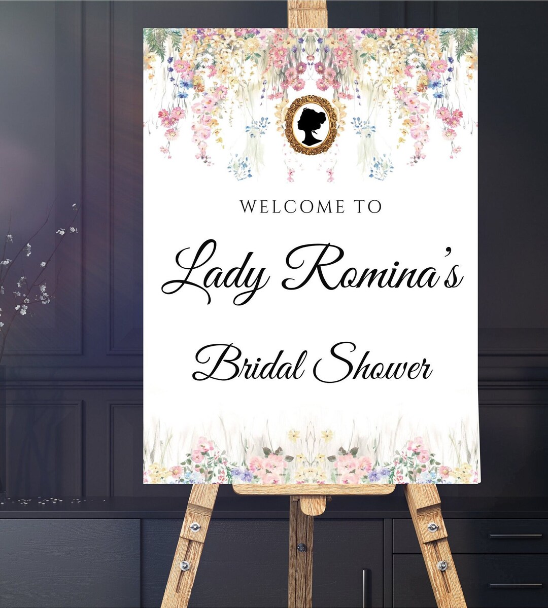 Bridgerton Theme Welcome Sign - Etsy