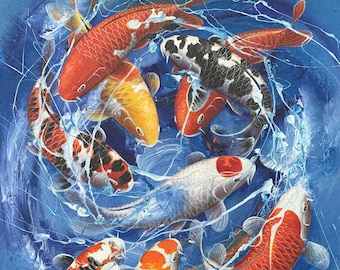 Hand Painted Fish - Etsy