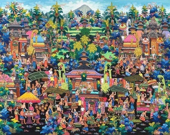 Bali Ubud Painting - Etsy