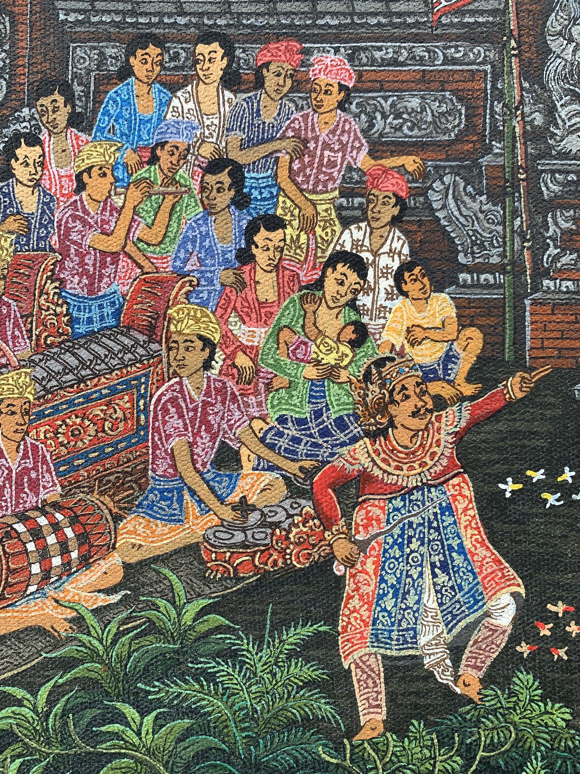 Sendratari Painting Barong Dance Original Bali Painting Oil | Etsy