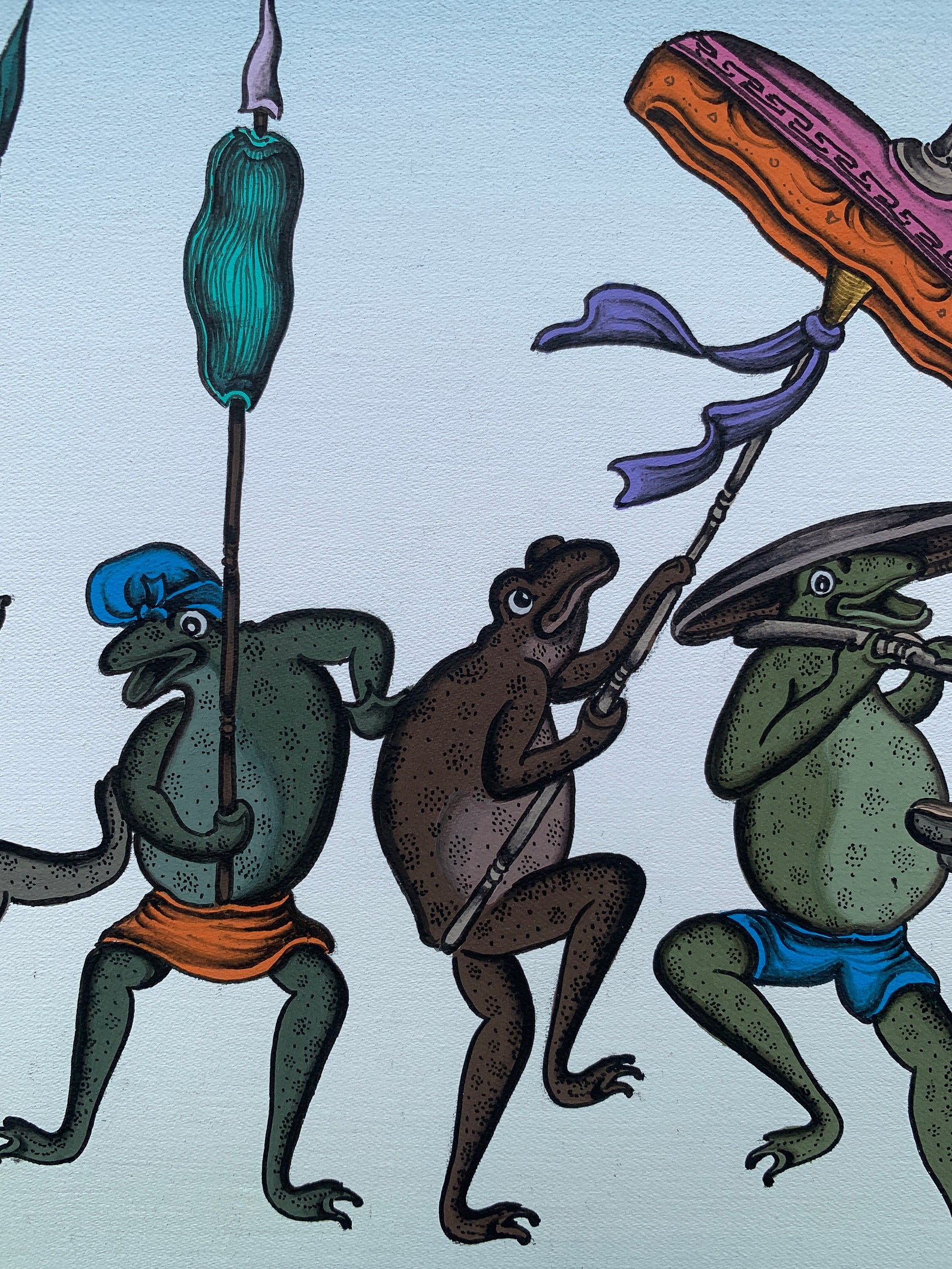 Original Frogs Painting Frog Painting Handmade Original - Etsy