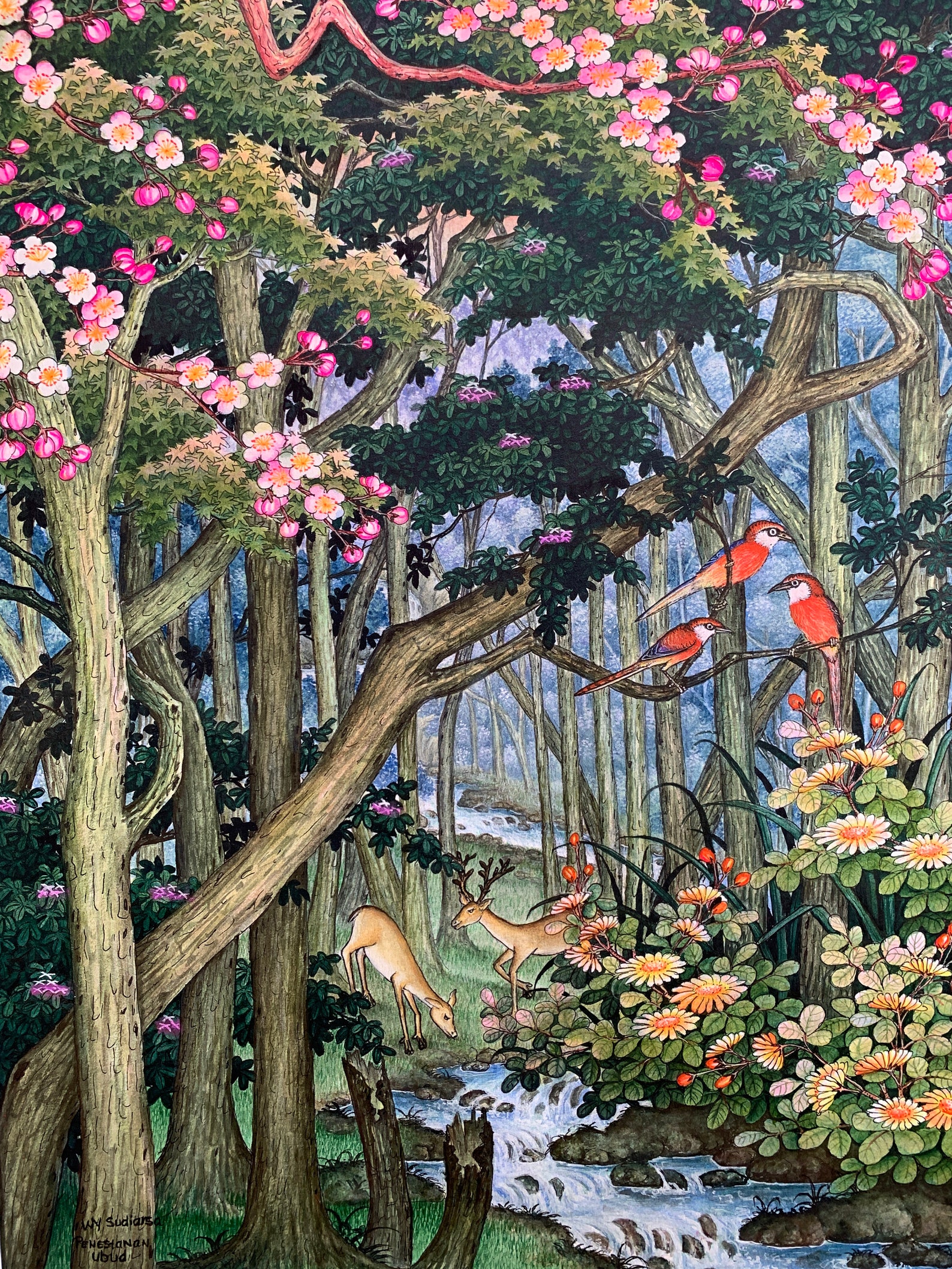 Spring Forest Painting Original Painting Peace in the - Etsy