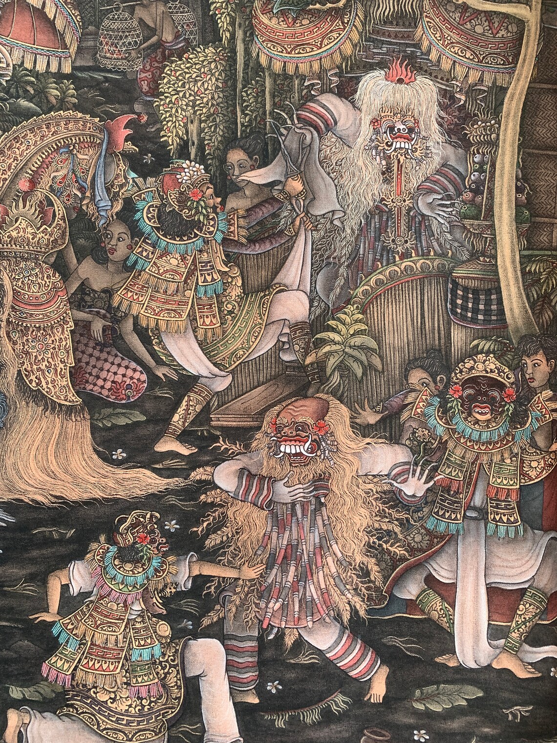 Barong Dance Painting Original Barong Dance Peformance Bali | Etsy