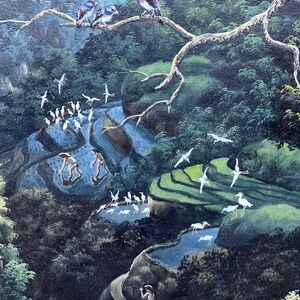 Rice Terraces Painting, Beautiful Landscape Wall Decor, Mountain ...