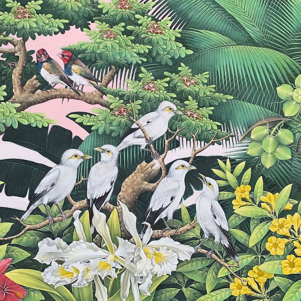 Large Bird Painting - Etsy