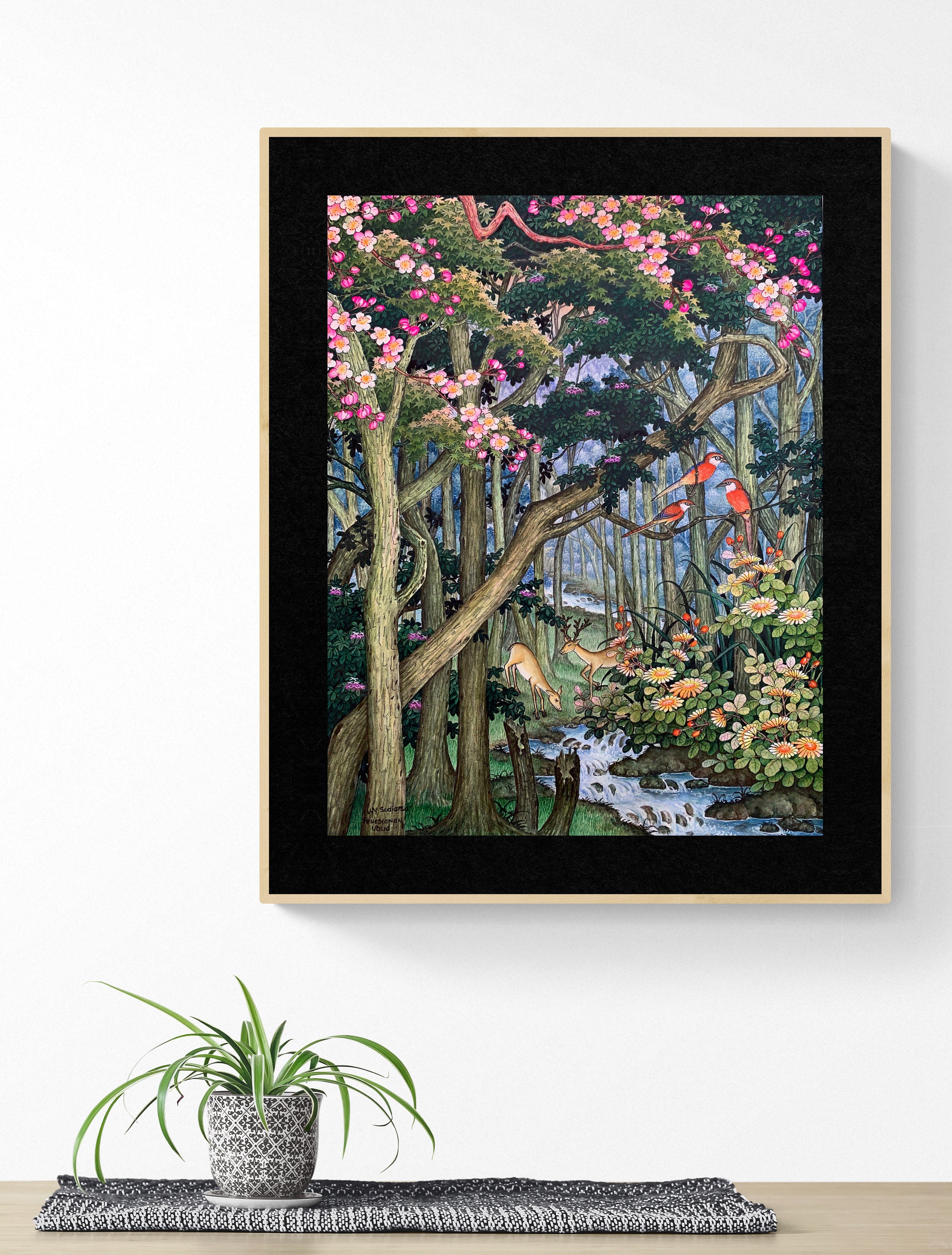 Spring Forest Painting Original Painting Peace in the - Etsy