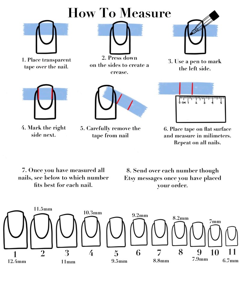 Aura Red and Black Press on Nails | Black | Red | Multiple Sizes ...