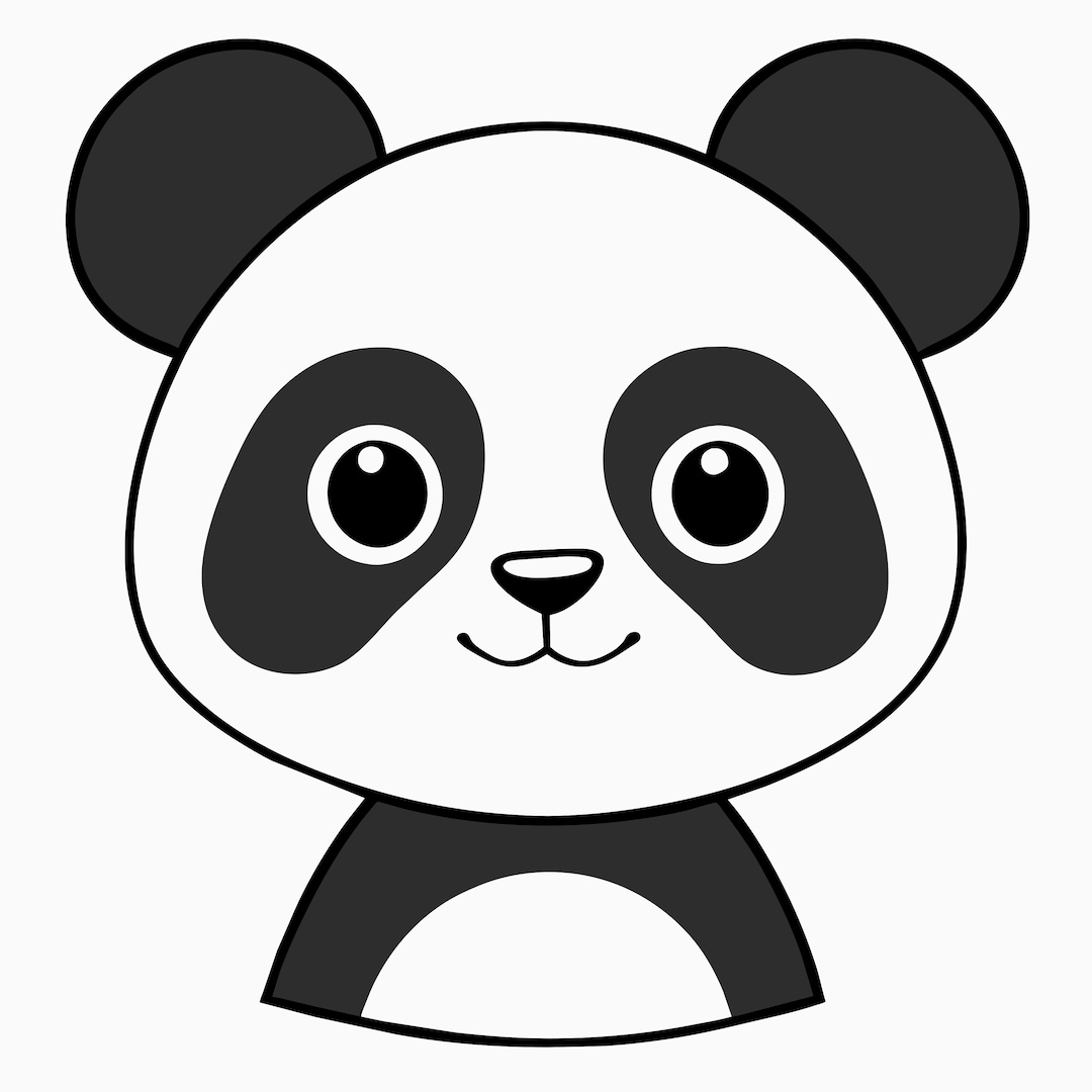 Cute Panda Svg, Cute Baby Panda Svg, Cute Animal Svg, Panda Svg Cut ...